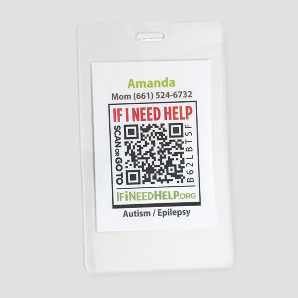 If I Need Help - Autism - Down Syndrome - Dementia - Safety