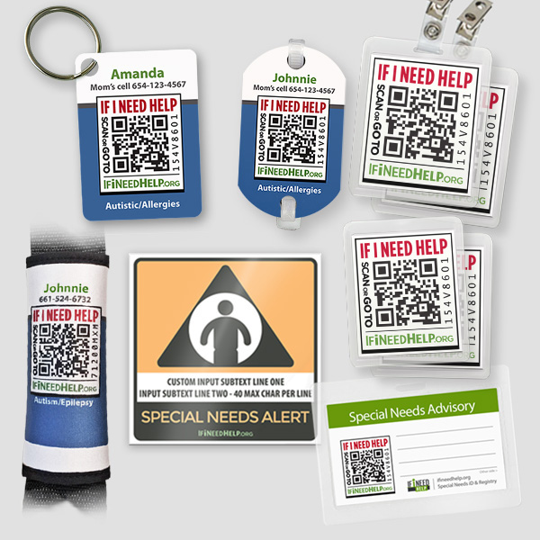 If I Need Help - Autism - Down Syndrome - Dementia - Safety